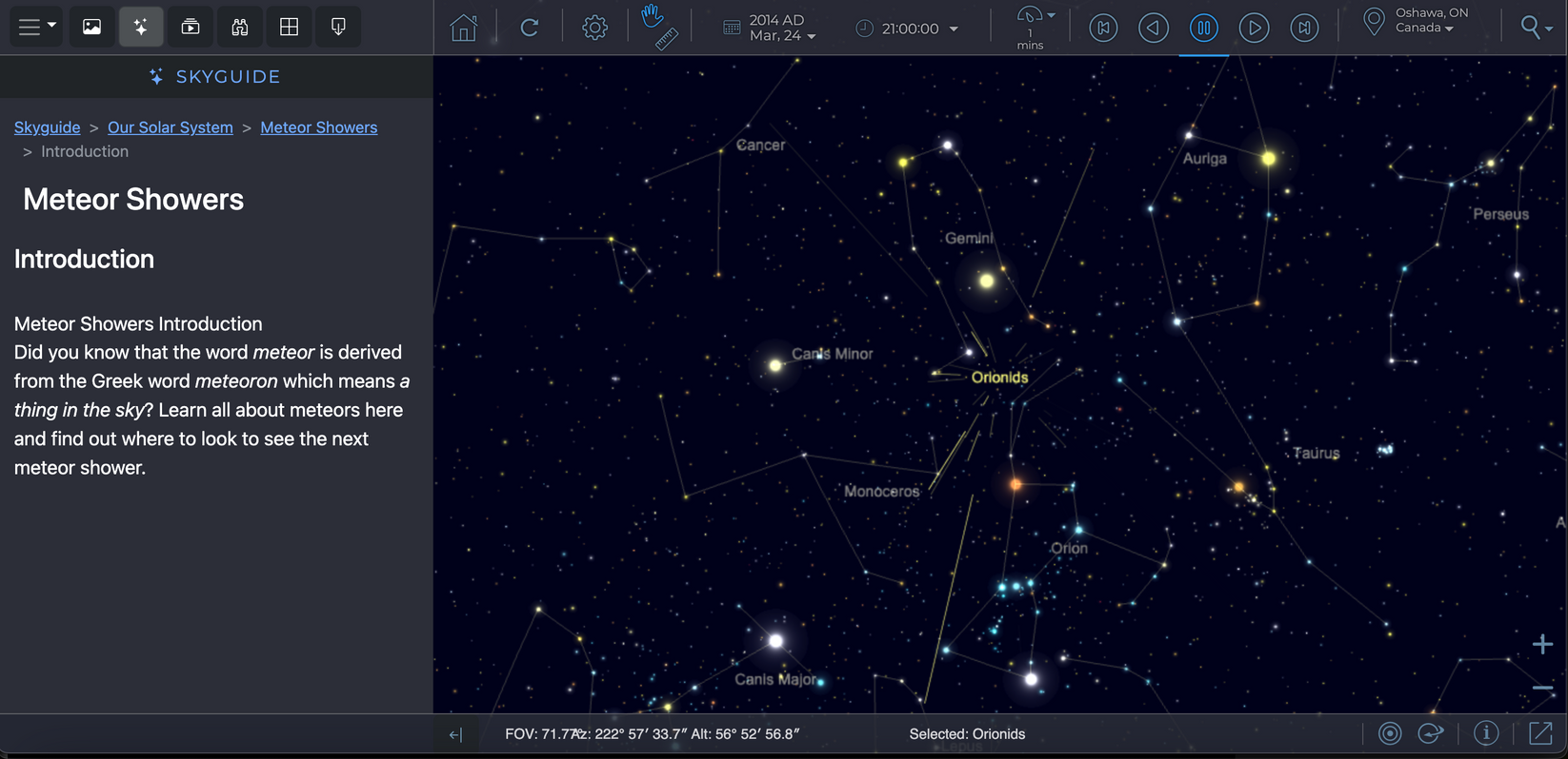 Starry Night Web – Simulation Curriculum Corp.