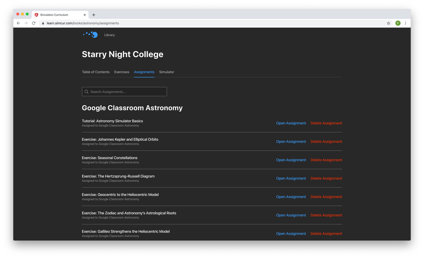 Starry Night College OpenStax™ Edition – Simulation Curriculum Corp.