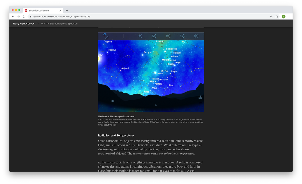 Starry Night College Digital Textbook Classroom Edition – Simulation ...
