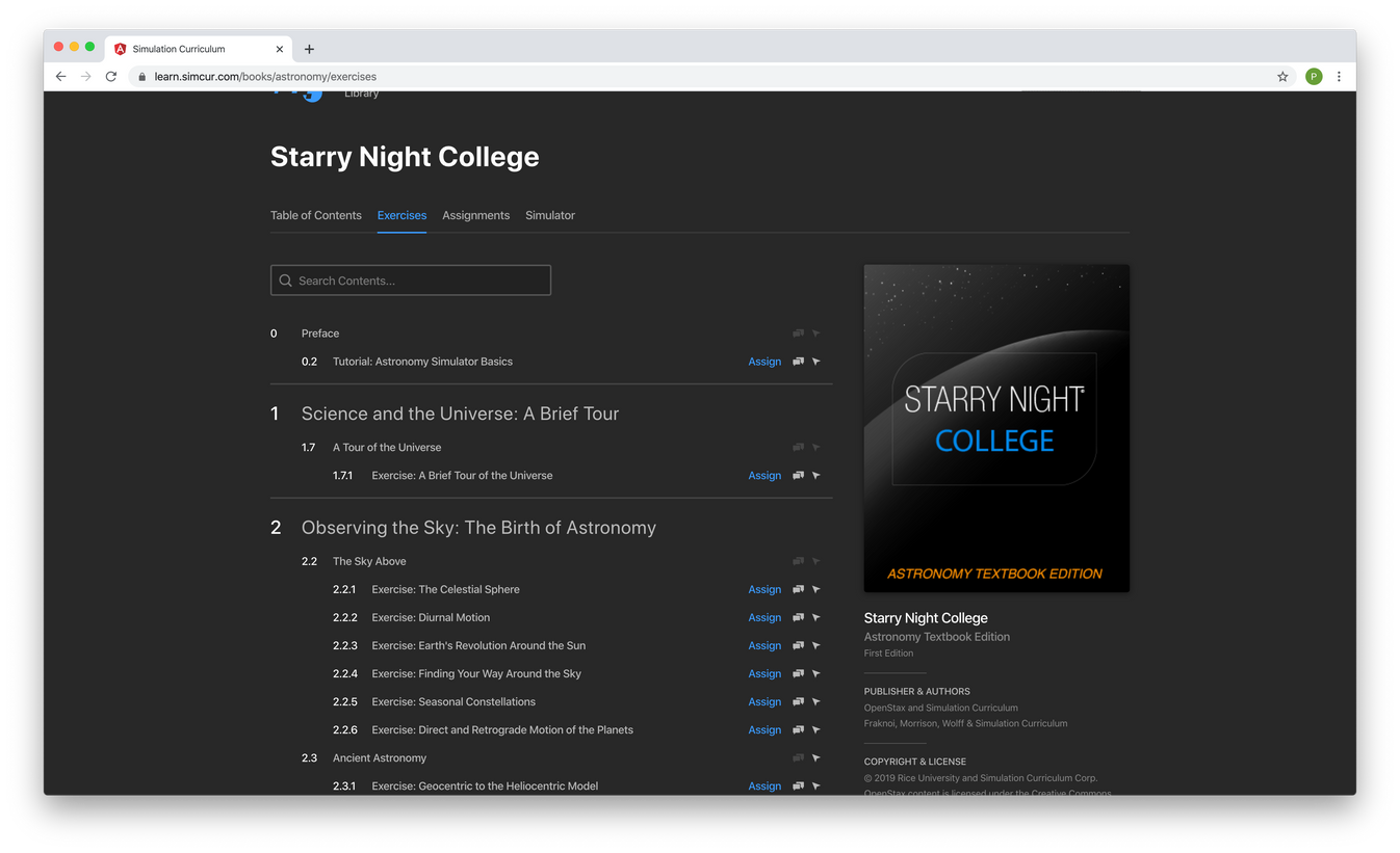 Starry Night College Digital Textbook Classroom Edition – Simulation ...